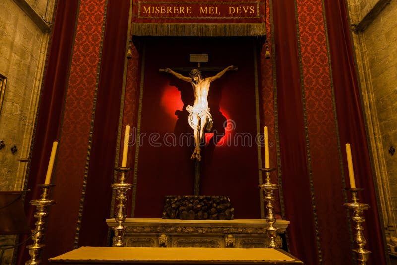Spanish Crucifix stock photo. Image of antique, history - 47665904