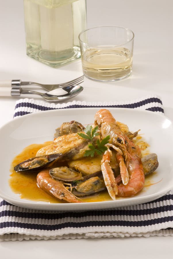 Spanish Cuisine. Catalan Fish Stew Stock Image - Image of shot, cooking ...