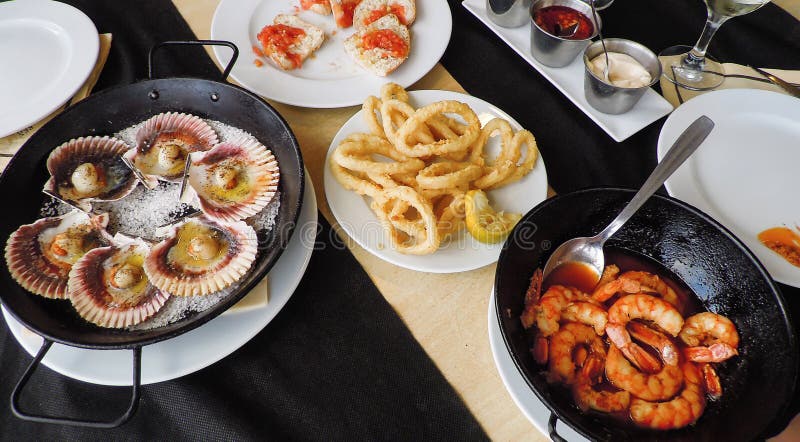 Spanish cuisine stock photo. Image of meat, dinner, saffron - 79241592