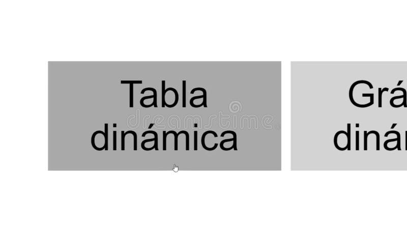 Spanish Cursor Slides Over And Clicks Pivot Table To Organize Spreadsheet Stock Video Video