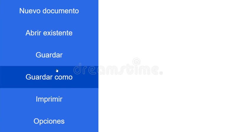 Spanish. Cursor Slides Over and Clicks Save Document Stock Footage - Video of company, employee ...