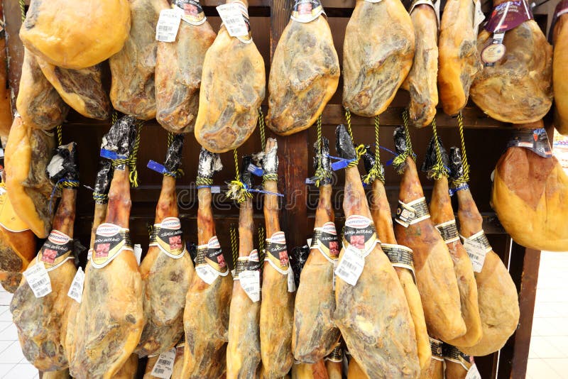 Spanish Delicacy Jamon Serrano Editorial Photography - Image of ...