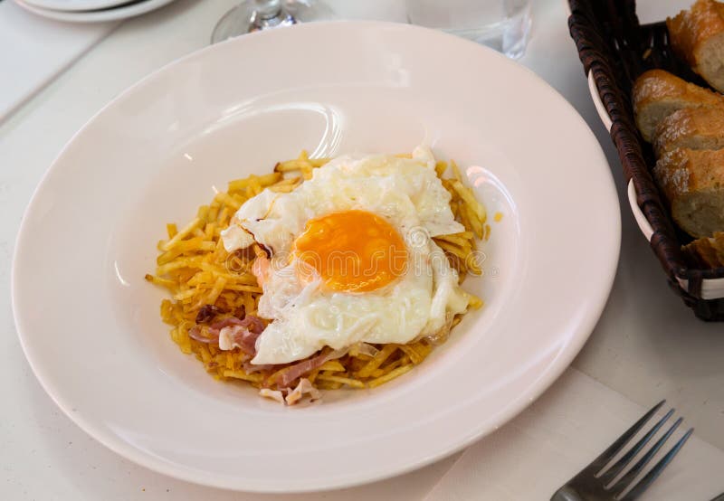 Spanish Dish Huevo Cabreado Stock Image - Image of sliced, nutrition ...