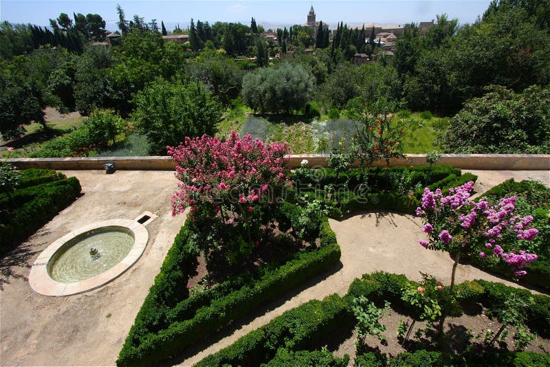 Alhambra Arches stock photo. Image of aladdin, century - 12648128