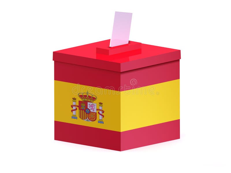 Spanish Election Ballot Box Stock Illustration - Illustration of ...