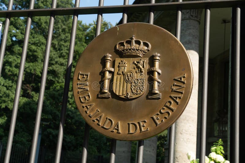 Spanish Embassy in Berlin editorial image. Image of european - 140597765