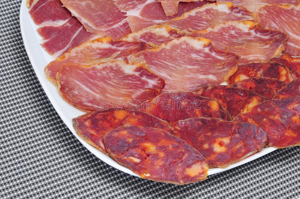 Spanish embutido stock image. Image of eating, gastronomy - 22130339