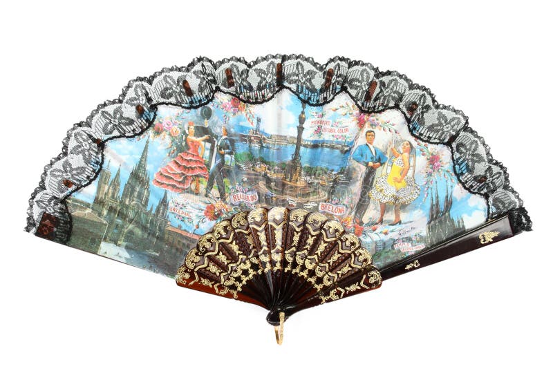Spanish fan stock photo. Image of pattern, souvenir, artwork - 8332656