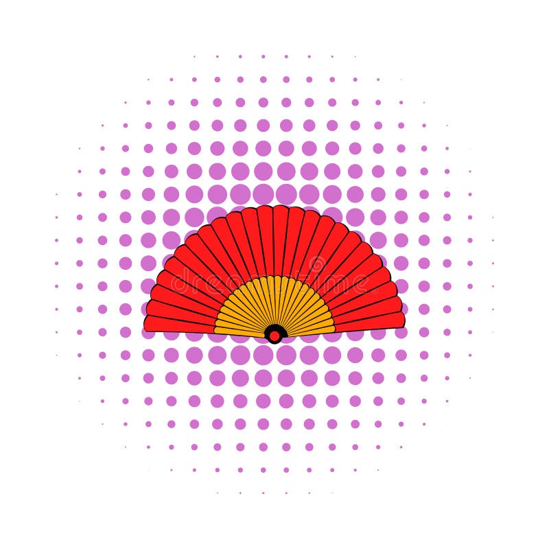 Spanish Fan Icon, Comics Style Stock Vector - Illustration of andalucia ...