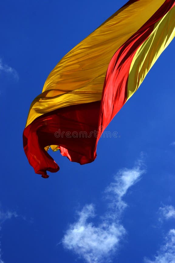 Spanish flag stock image. Image of arms, spanish, proud - 112817