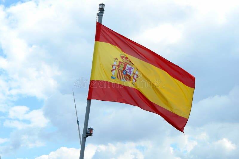 Spanish Flag stock photo. Image of crown, color, waft - 2712422