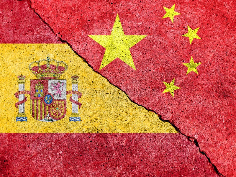 The Spanish Flag and the Chinese Flag are Both Made from Crackle ...