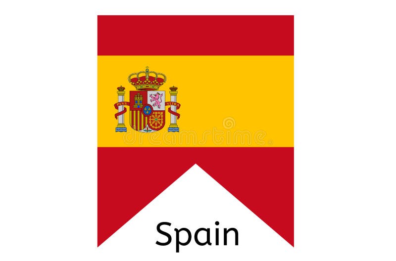 Spanish Flag Icon, Spain Country Flag Vector Illustration Stock Vector ...