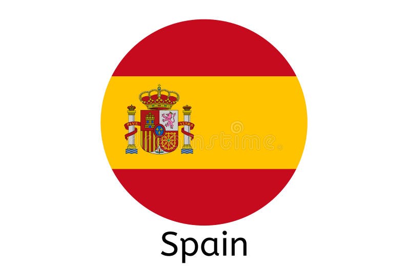 Spanish Flag Icon, Spain Country Flag Vector Illustration Stock Vector ...