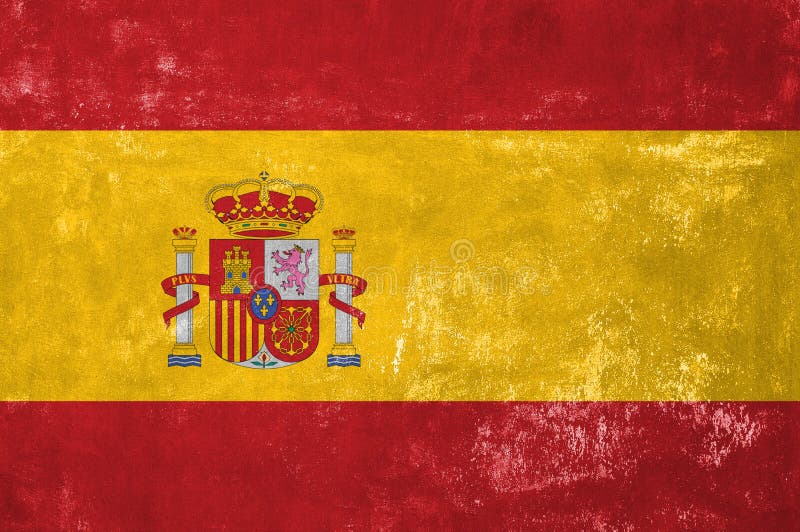 Spanish Flag stock illustration. Illustration of canvas - 87780957