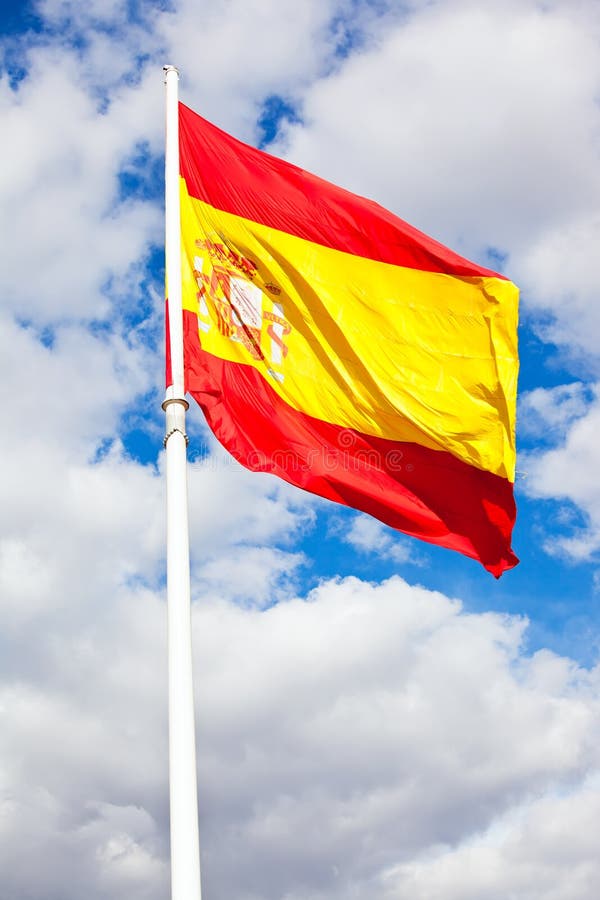 Spanish flag stock photo. Image of flag, yellow, national - 37108368