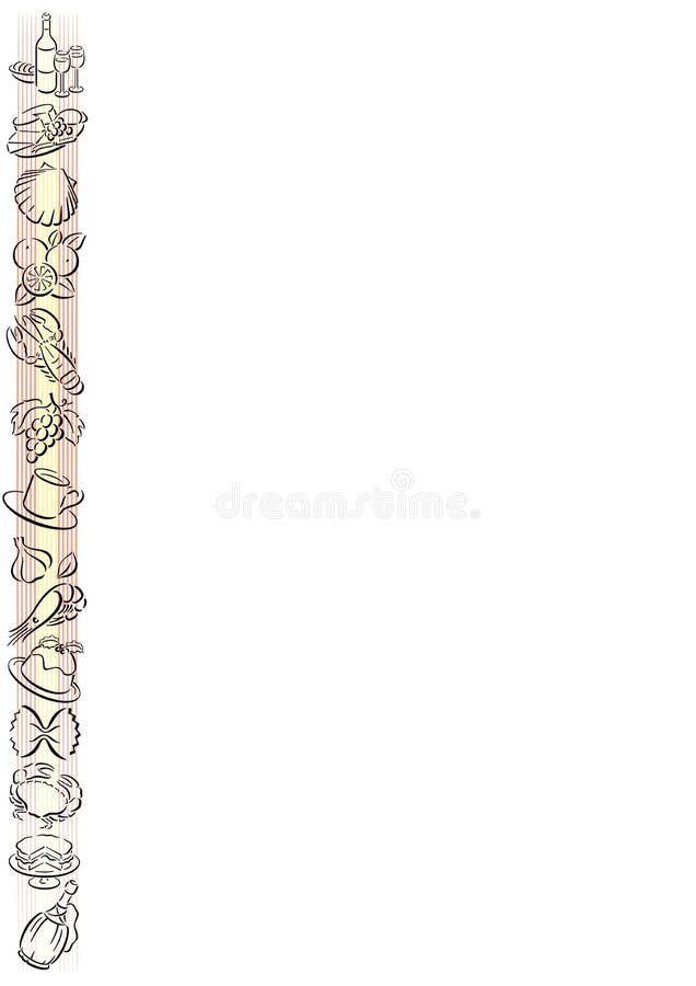 Food border stock illustration. Illustration of frame - 5645861