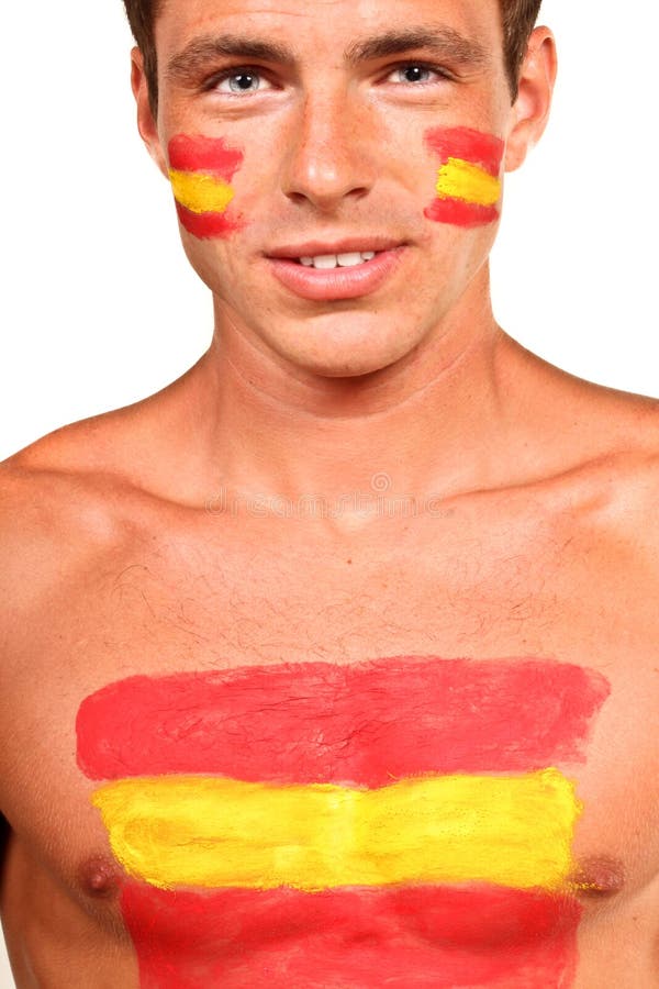 Spanish football fan stock image. Image of championship - 14545177
