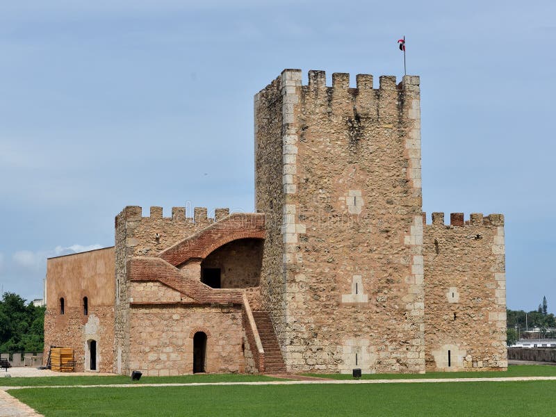 Spanish Fortress stock photo. Image of background, beautiful - 71478342