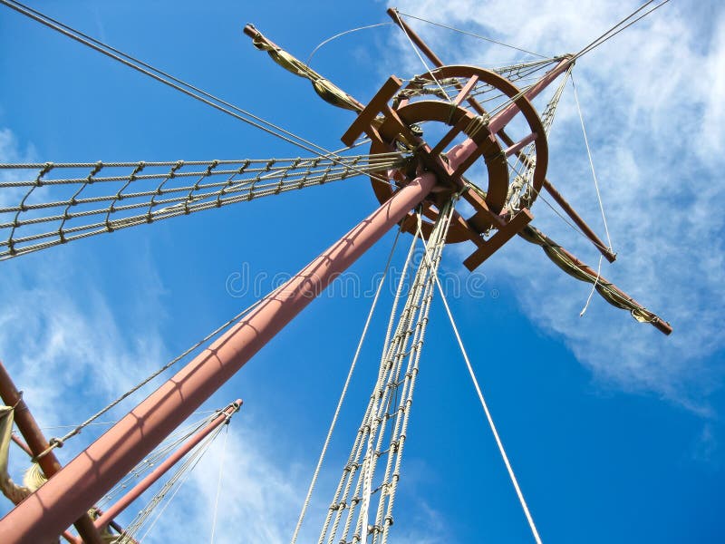 Spanish Galleon at Dock stock photo. Image of peaceful - 58824486