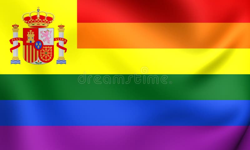 Spanish Gay Flag. stock illustration. Illustration of flag - 87122553