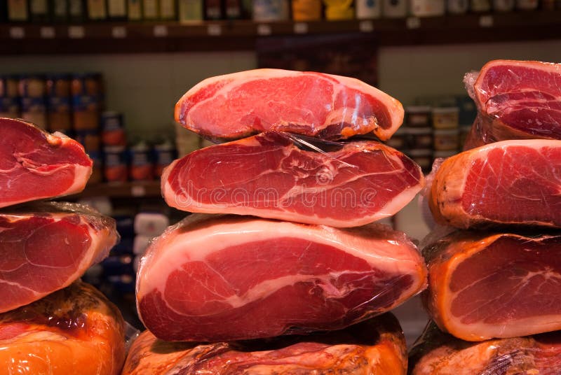 Spanish ham stock image. Image of butcher, food, halved - 10306451
