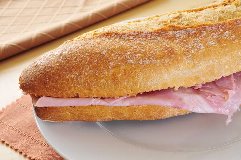 Spanish ham sandwich stock image. Image of food, meal - 34658307