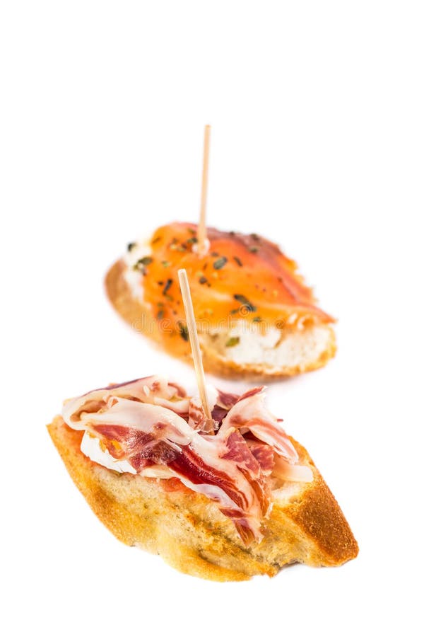 Spanish snack stock photo. Image of gourmet, bread, yellow - 29807310