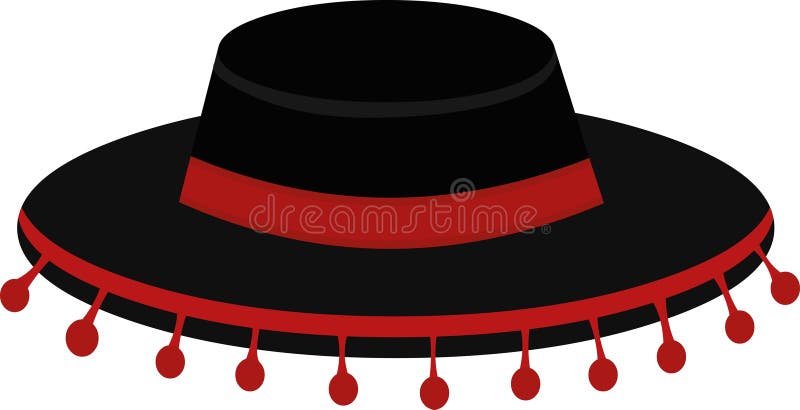 Spanish hat stock vector. Illustration of headwear, spanish - 328290631