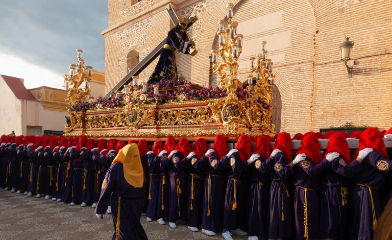 Spanish Holy Week Procession Editorial Stock Photo - Image of float ...