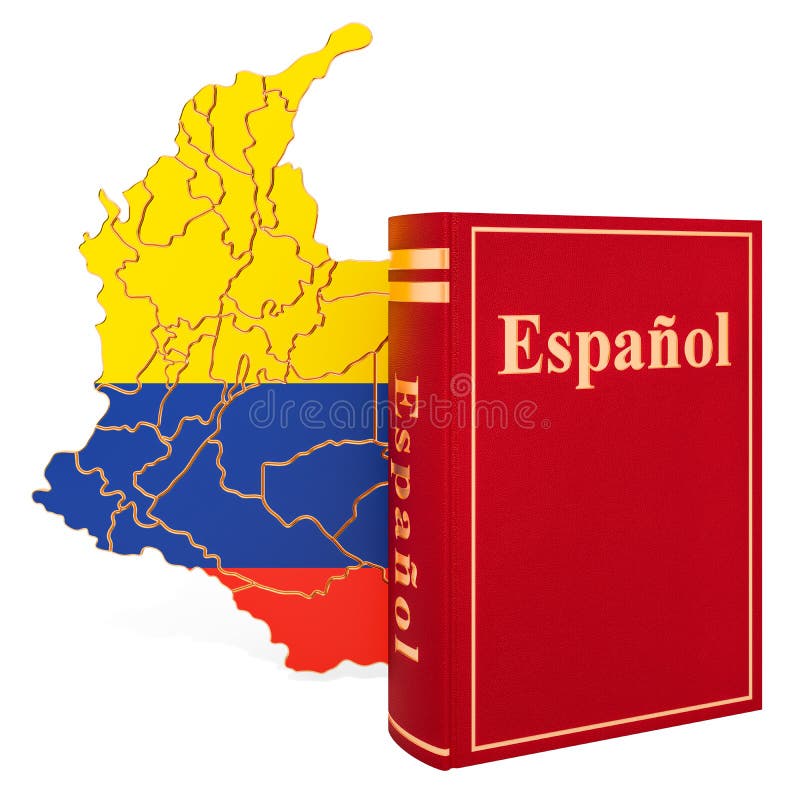 Spanish Language Textbook, 3D Rendering Stock Illustration ...