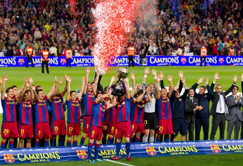 Spanish League Champions 2010-2011 Editorial Photo - Image of club ...