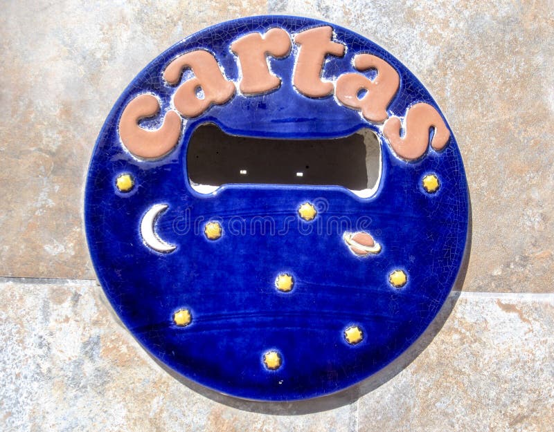 Spanish letter box stock photo. Image of cartas, moon - 61359630
