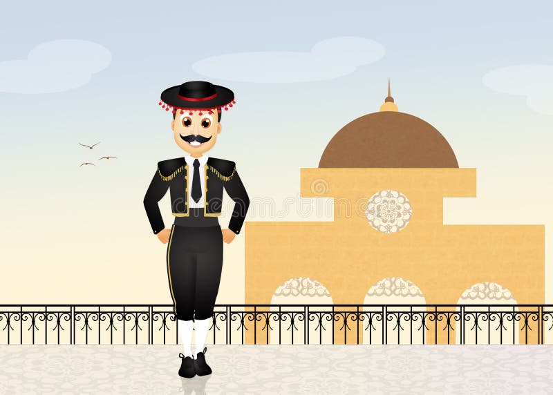 Spanish man stock illustration. Illustration of spain - 86575667