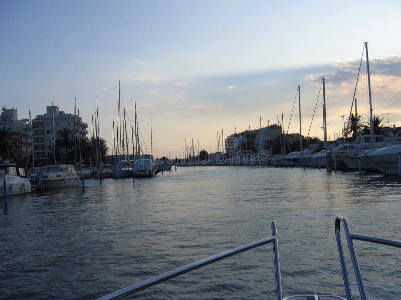 Spanish marina editorial stock photo. Image of travel - 44436608