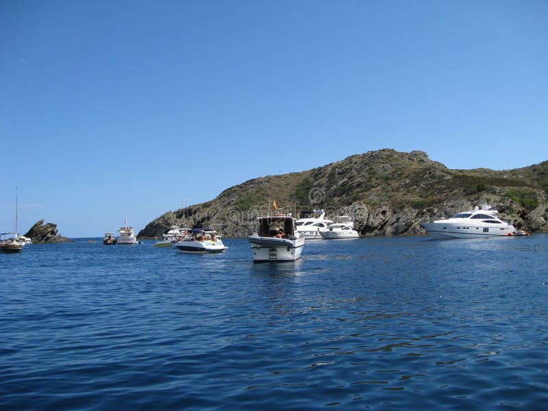 Spanish marina editorial stock photo. Image of channel - 44436998