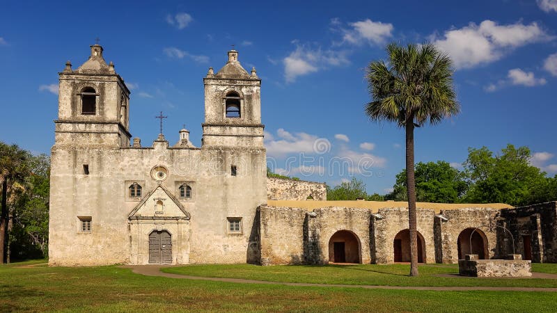 Old Spanish Mission Porch stock image. Image of historic - 8363899