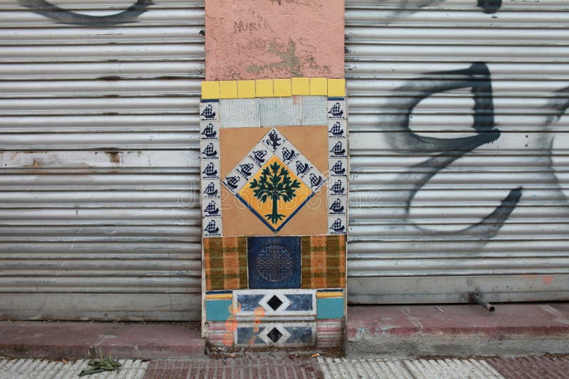 Pattern Street Art stock photo. Image of tile, blue - 299120546