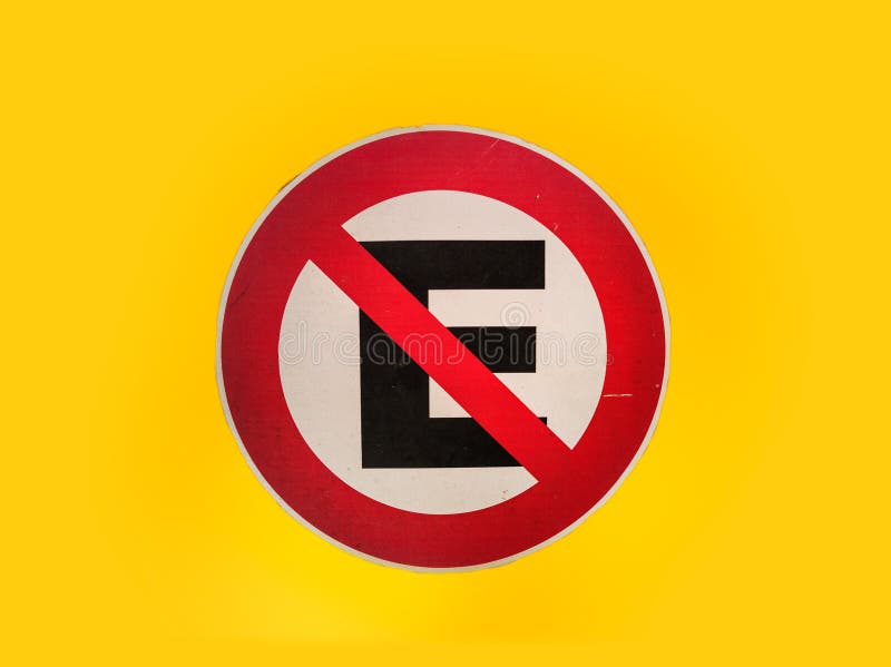 A No Parking Sign No Parking Stock Photo - Image of background, spanish ...