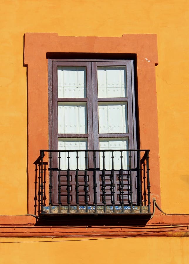 Spanish old wood window stock photo. Image of building - 36399100