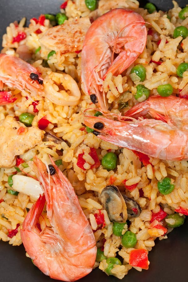 Spanish paella stock photo. Image of dish, caribbean, color - 8283000