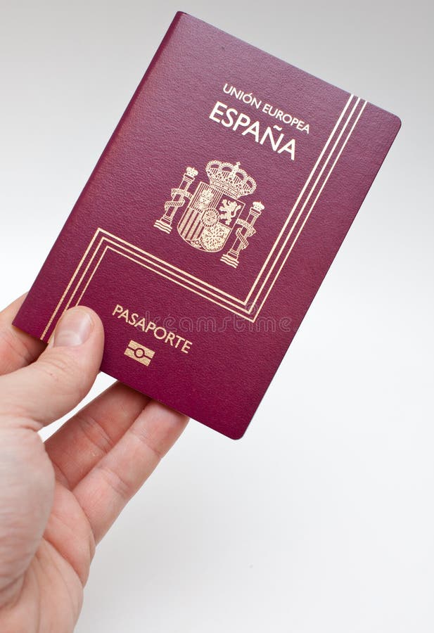 Spanish passport stock image. Image of give, grip, isolated - 18183623