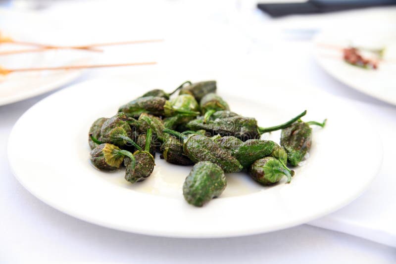 Spanish Peppers Appetizer stock photo. Image of starter - 16107034