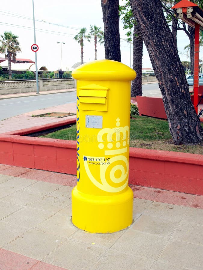 Spanish Post Box. editorial stock image. Image of collection - 86378864