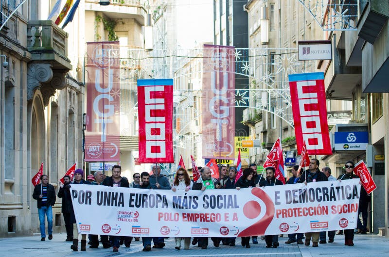 Spanish protest editorial stock image. Image of sign - 37689674