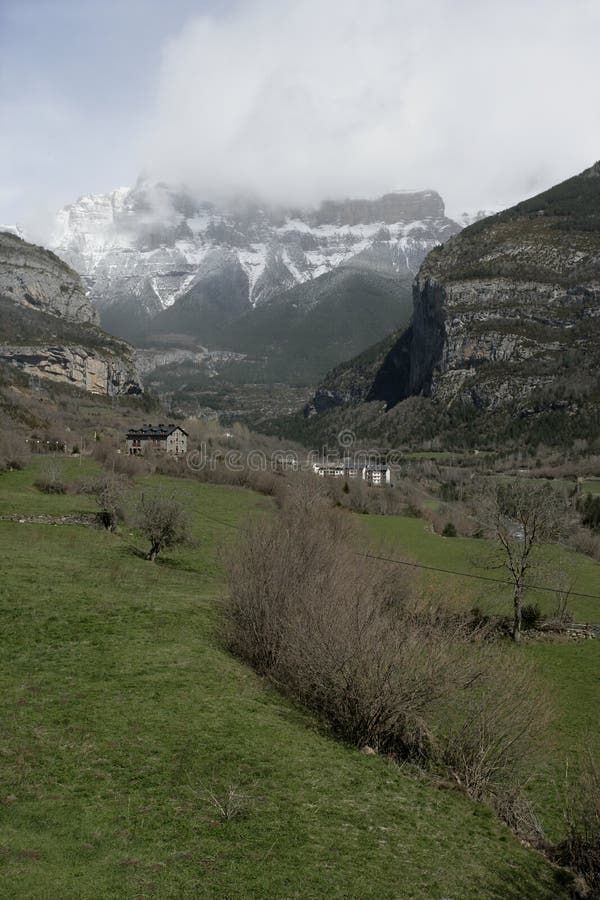 Spanish pyrenees stock photo. Image of elevation, village - 34266548