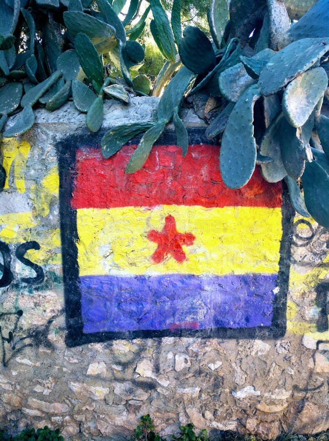 Spanish republic flag stock photo. Image of republic - 139121972