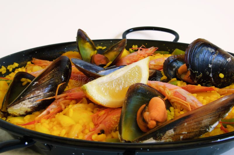Closeup of paella stock image. Image of closeup, mediterranean - 10409663