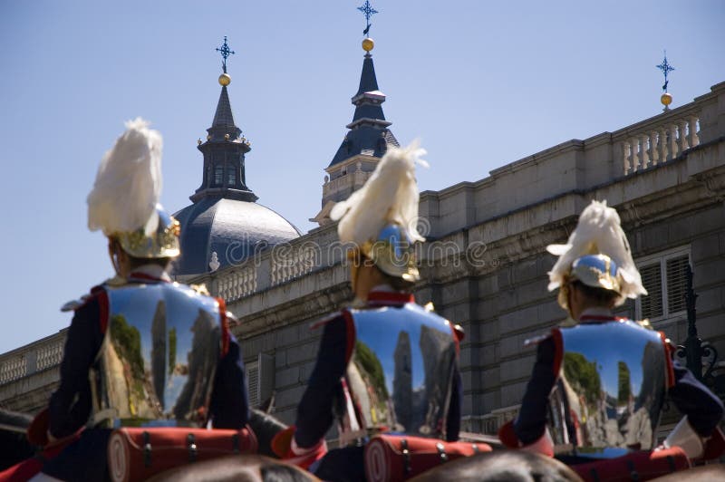 Spanish Royal Guard stock image. Image of palace, horseback - 3233845