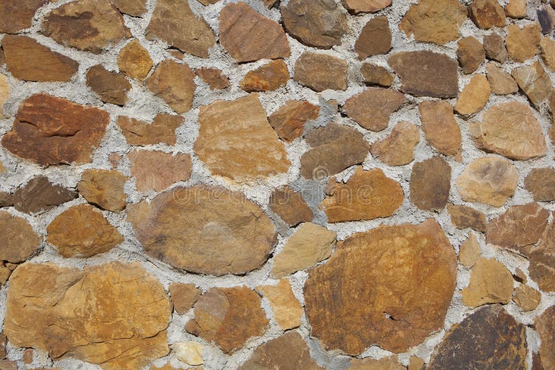 Spanish Rustic Stone Wall Background Stock Image - Image of structure ...
